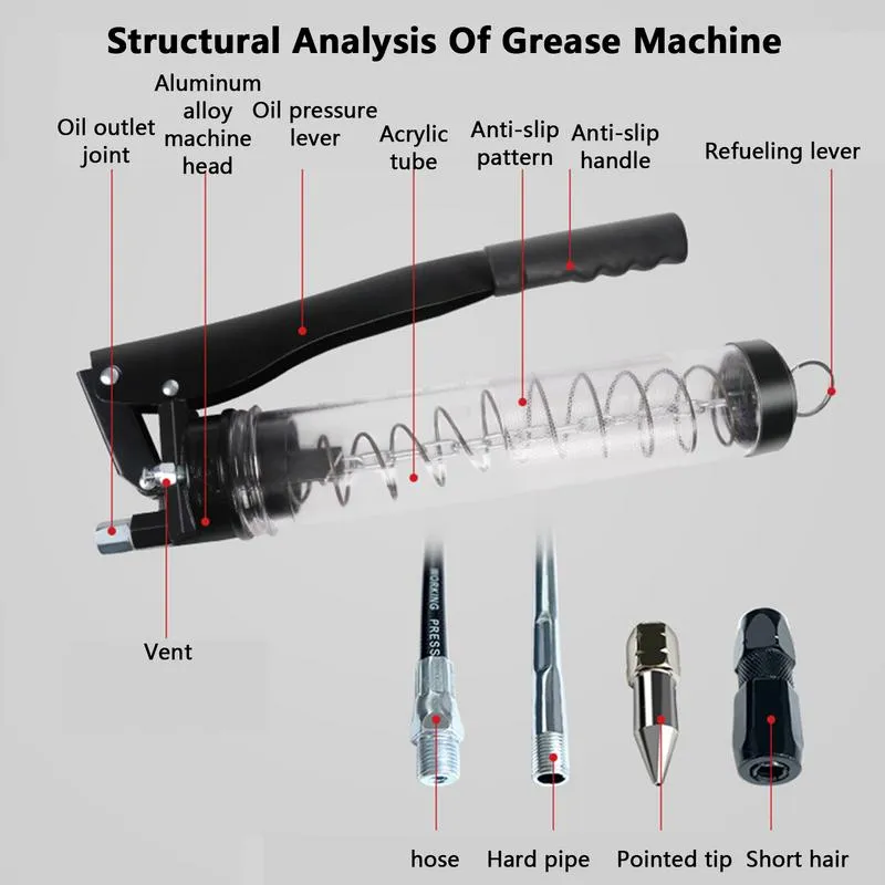Grease Tube Manual Grease Pump Handheld Lubrication... From Ddmyapr ...