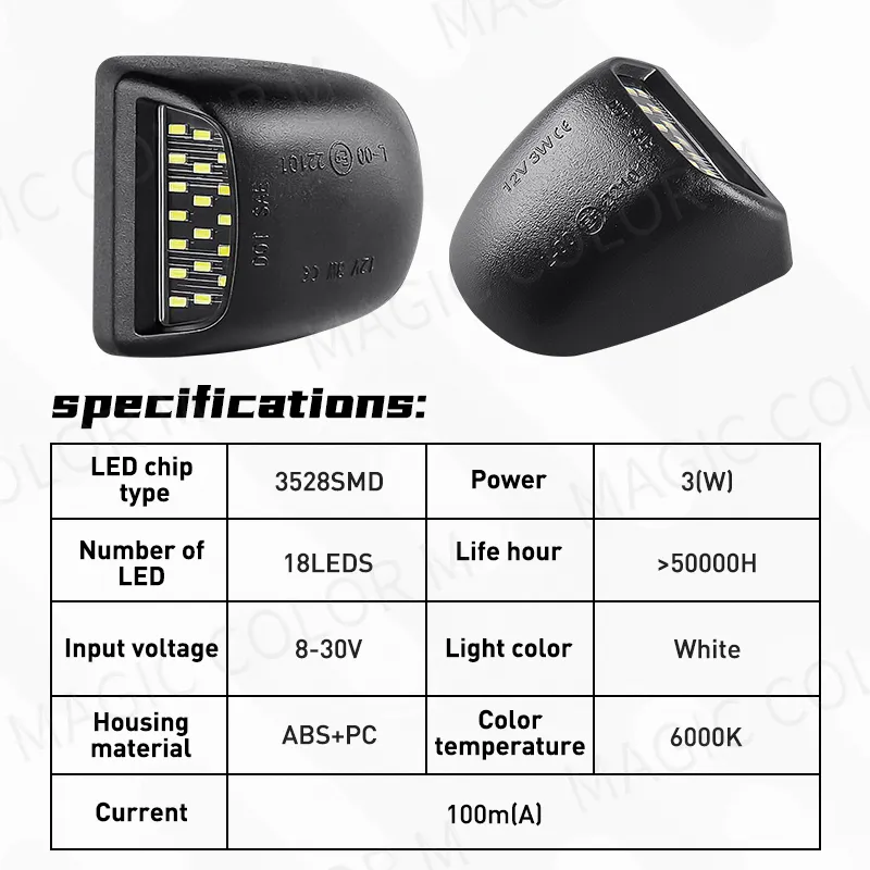 18 LED License Plate Lights 6000K for Chevrolet Silverado 1500 2500 ...