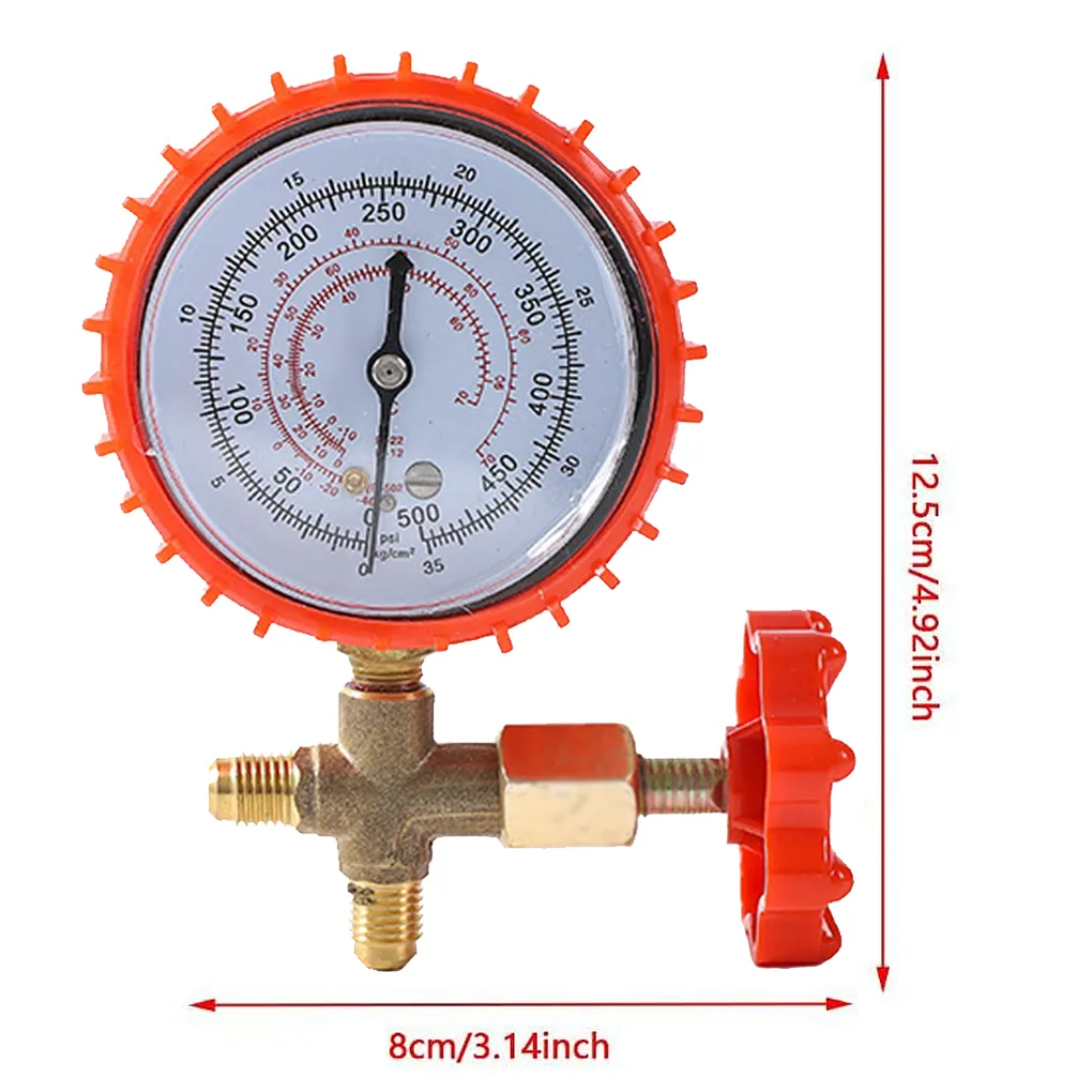 Professional Air Conditioning Refrigerant Pressure Gauge: Detachable ...