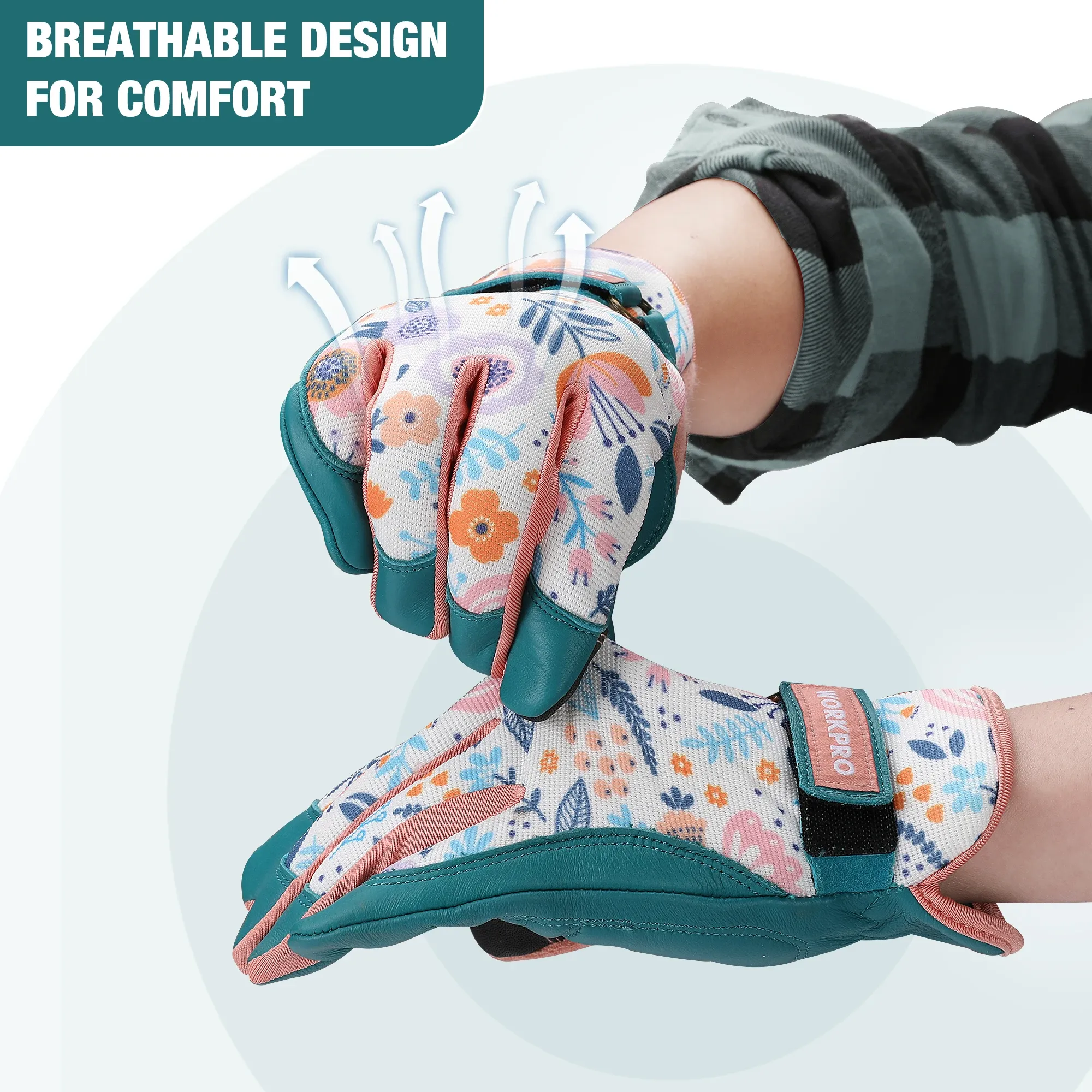 WORKPRO Garden Gloves for Light Duty Weeding, Digging, and Planting ...