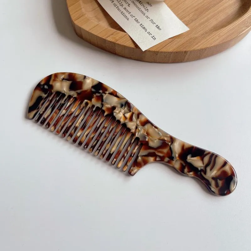 DHgate.com:Marble Texture Anti-Static Wide-Tooth Pocket Comb for Hair ...