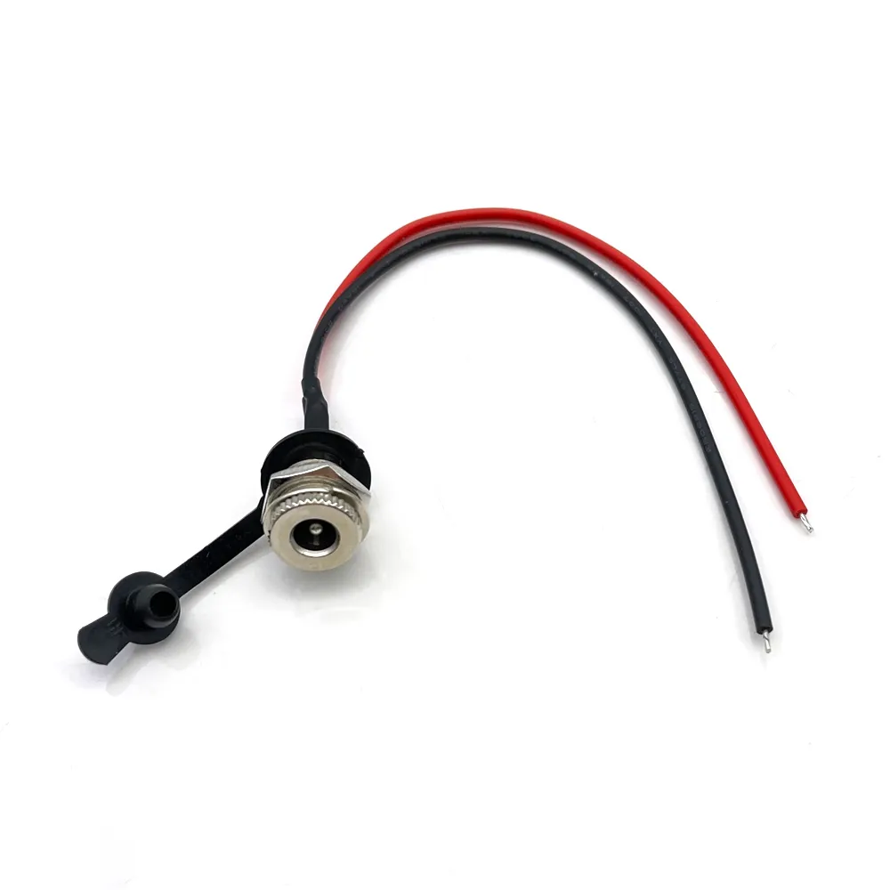Waterproof Panel Mount DC Connector, Compatible with 5.5x2.5mm and 5 ...