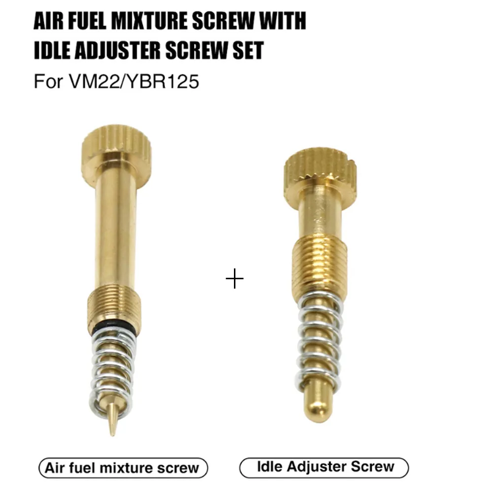2-Pack VM22 Motorcycle Carburetor Idle Mixture Fuel Ratio Screw Air ...