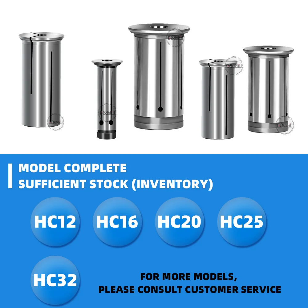 HC Collets Hydraulic Chuck, Spring Collets, HDC, PHC, BT30, BT40, HSK63 ...