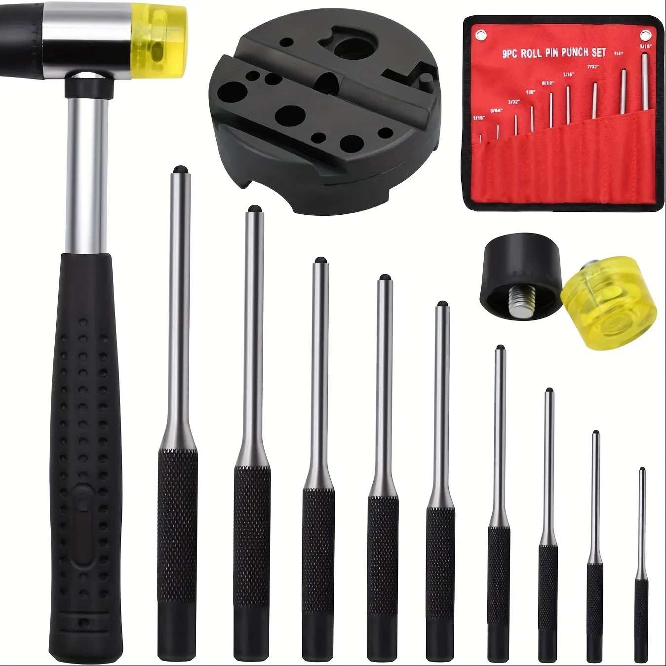 DHgate.com:"Durable Steel Roll Pin Punch Set with Storage Pouch ...