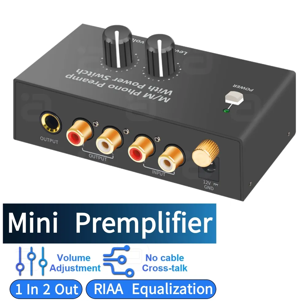 Phono Tube Preamp For Turntable Mini Stereo Audio HiFi Preamplifier ...