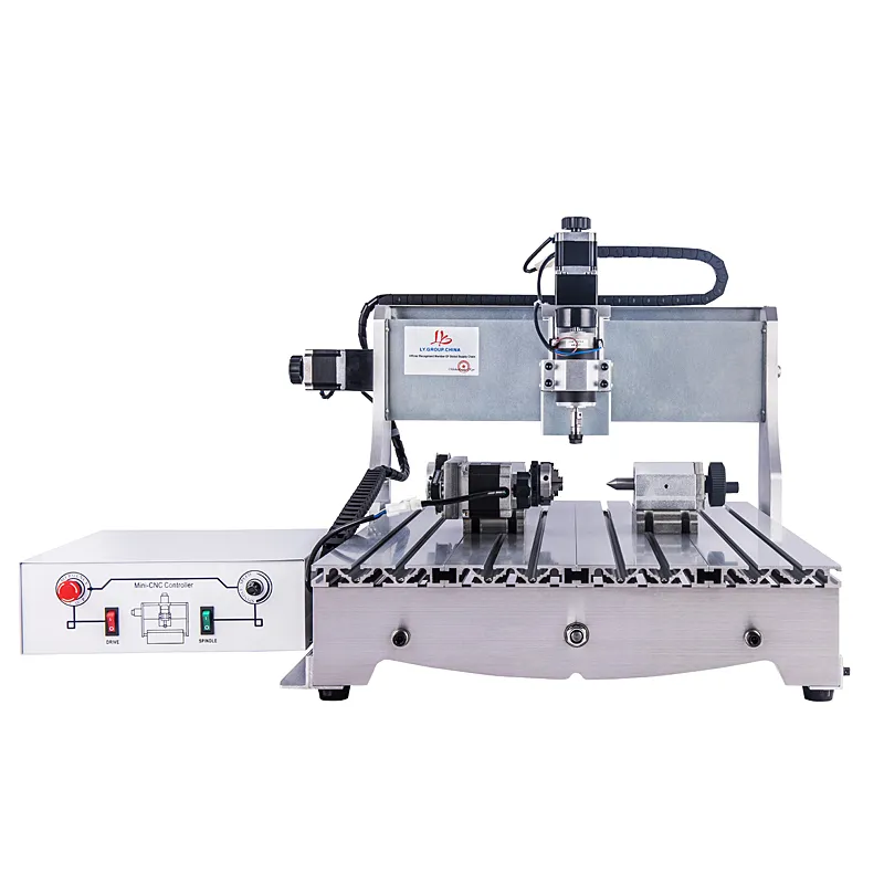 LY 6040 Mini CNC Wood Router Machine 500W USB Parallel Port 2 In 1 ...