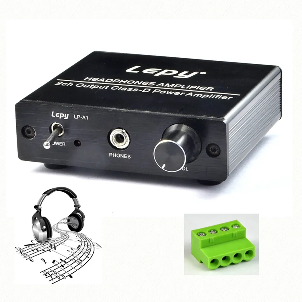 Digital HIFI Amplifiers Class D High Efficiency 2.0 Channel Mini ...