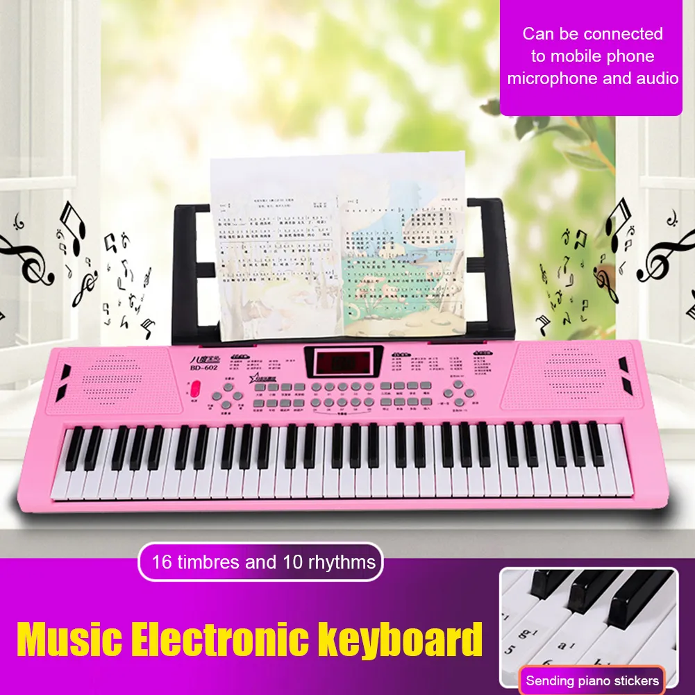 61-Key Piano Keyboard: USB Digital Synthesizer for Kids & Beginners ...