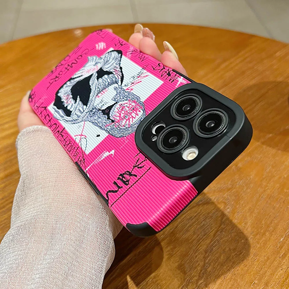 Graffiti Art Aesthetic Mona Lisa Phone Case for iPhone 15 14 13 12 11 ...