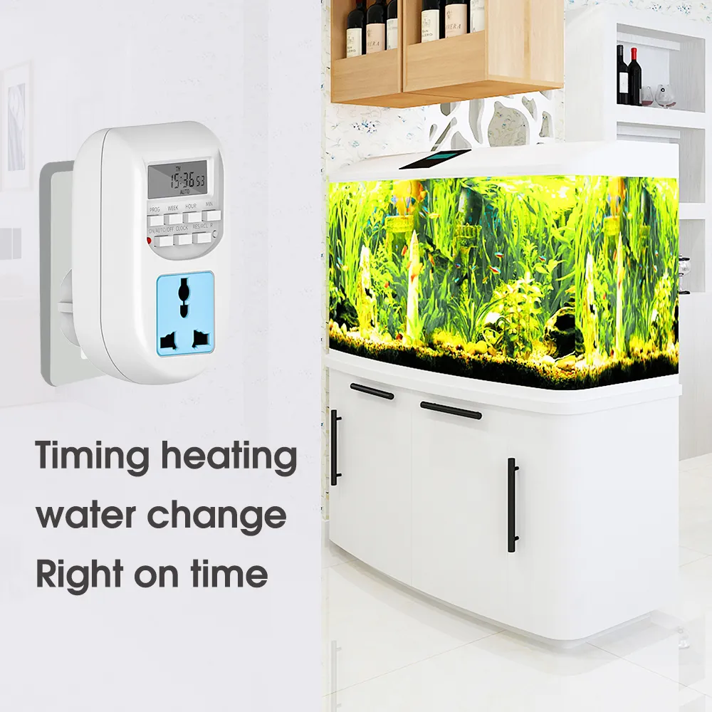 Digital Infinite Repeat Cycle Timer Plug - 24H Programmable Power ...