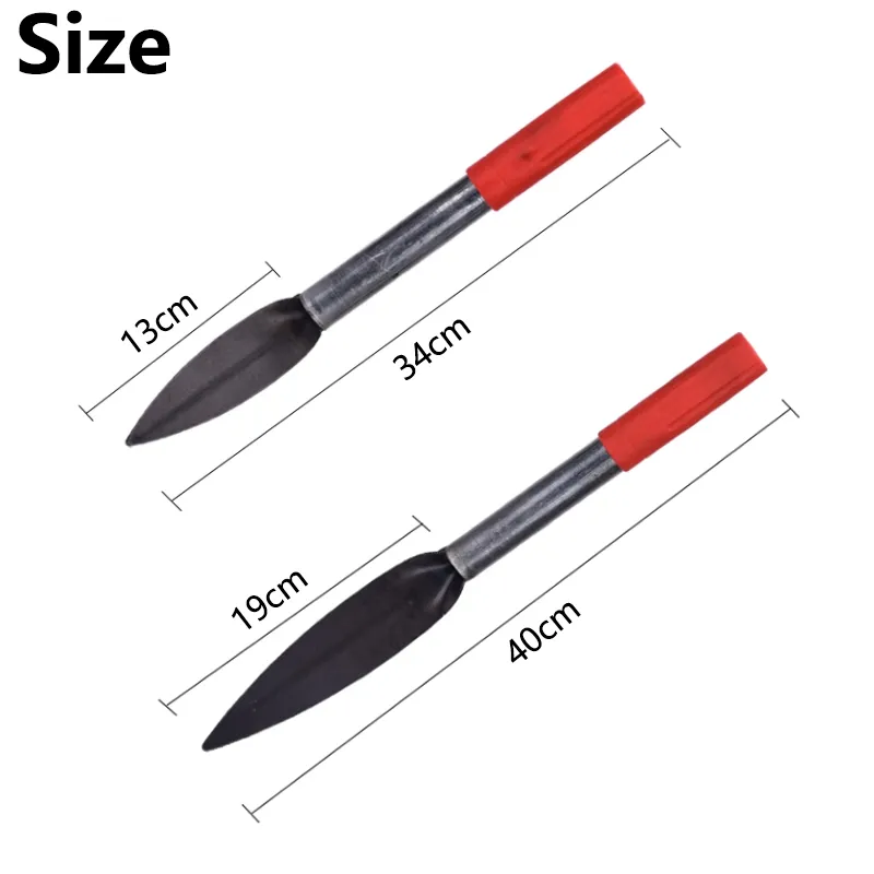 Willow Leaf Shovel, Red Handle, Thickened Small Digging Spade ...