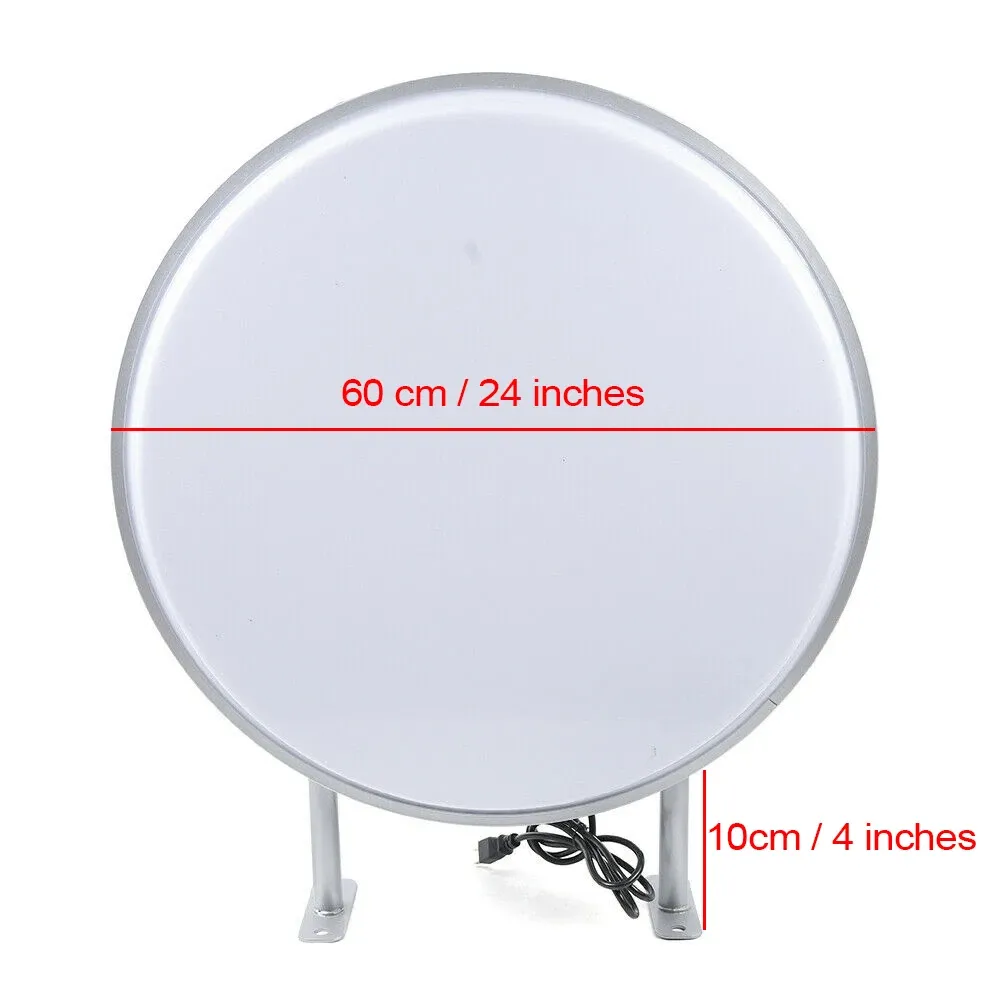 Acrylic Light Box: 20/24 Round Double Sided LED Illuminated Sign ...
