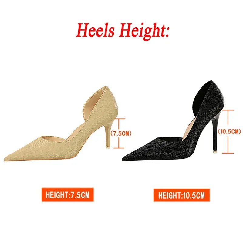 Women Leather Stiletto Pumps with 7 cm and 10.5 cm Heels Burgundy Green ...