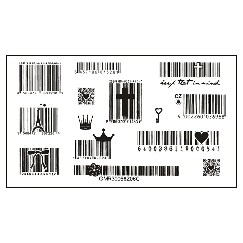 tattoo barcode design