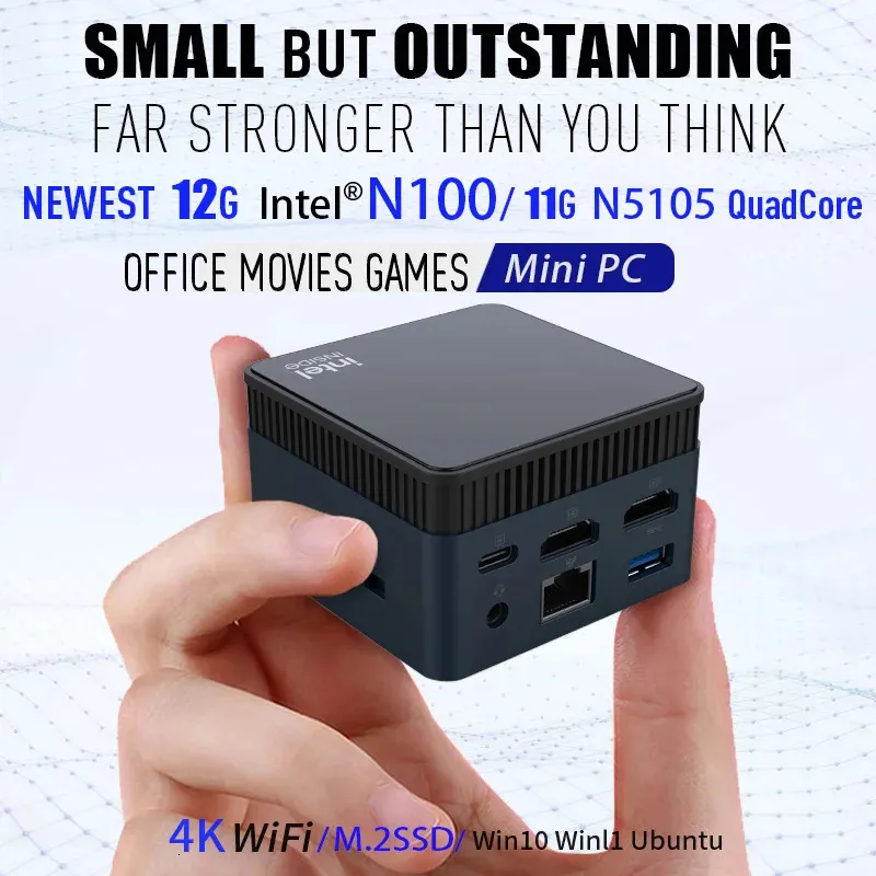 ZX01 PLUS Intel Alder Lake N100 Intel N5105 Mini Pc With Windows 11, 4 ...