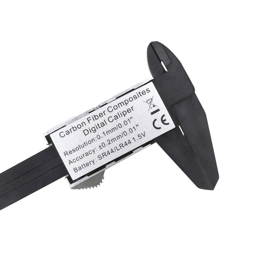 0 150mm Digital Calipers PA66 High Strength Plastic Large LCD Screen ...