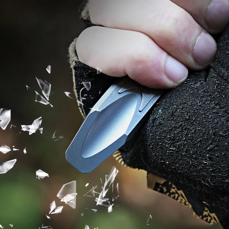 100mm Titanium Alloy Crowbar Multifunctional Pocket Pry Bar Nail Puller ...