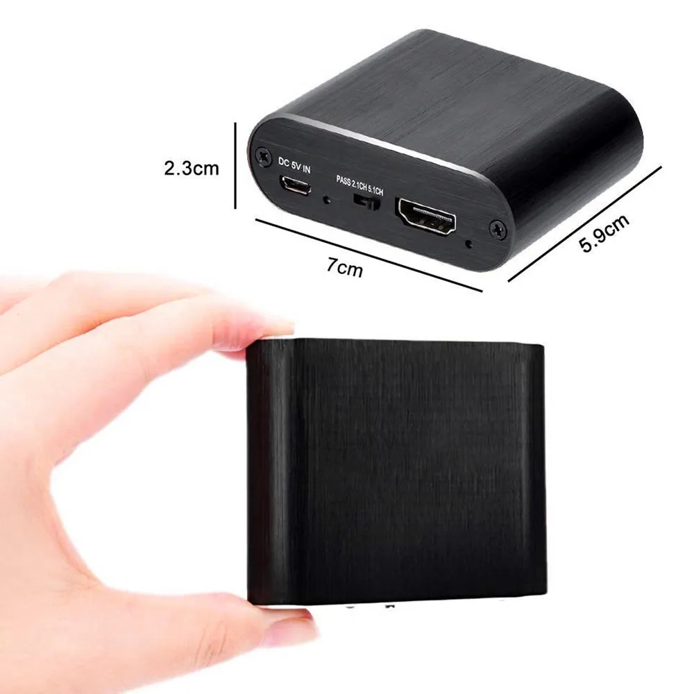 4K@60Hz HDMI Audio Extractor Splitter ARC HDMI 2.0 to Toslink Optical ...