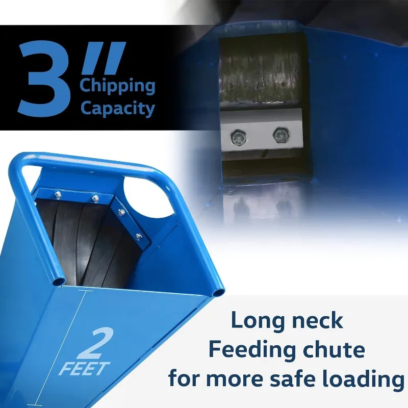 Heavy Duty Wood Chipper Shredder Mulcher: Compact Rotor Design For ...