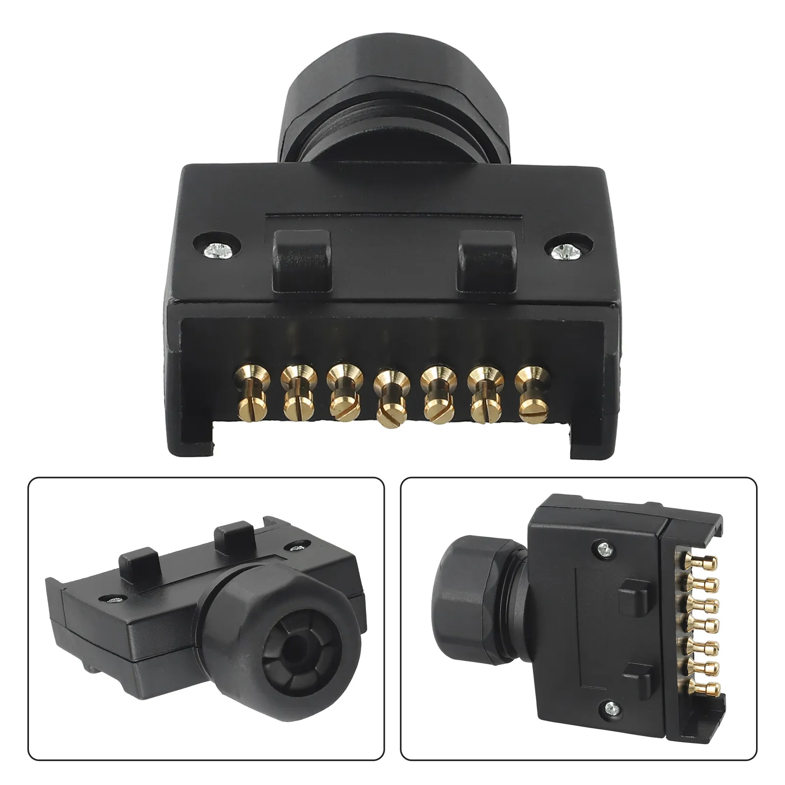 7 Pin AU Flat Plug Male Trailer Adapter Connector for Caravan and Boat ...