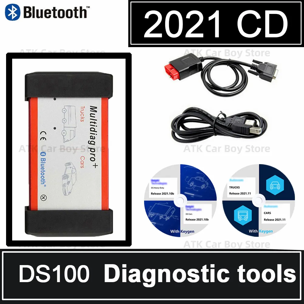 Autoooms Ds100e Deiphis MultiDiag Pro OBD2 Scanner Diagnostic Tool for ...