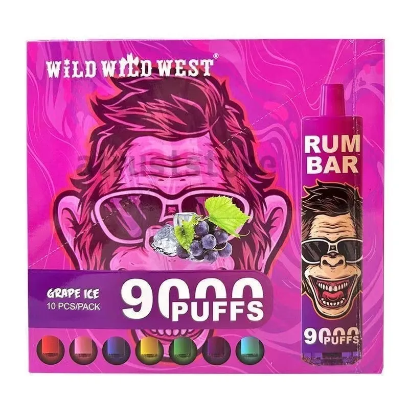 EU Ship Original QST RUM BAR 9000 Puffs 2% 5% Disposable E Cigarettes ...