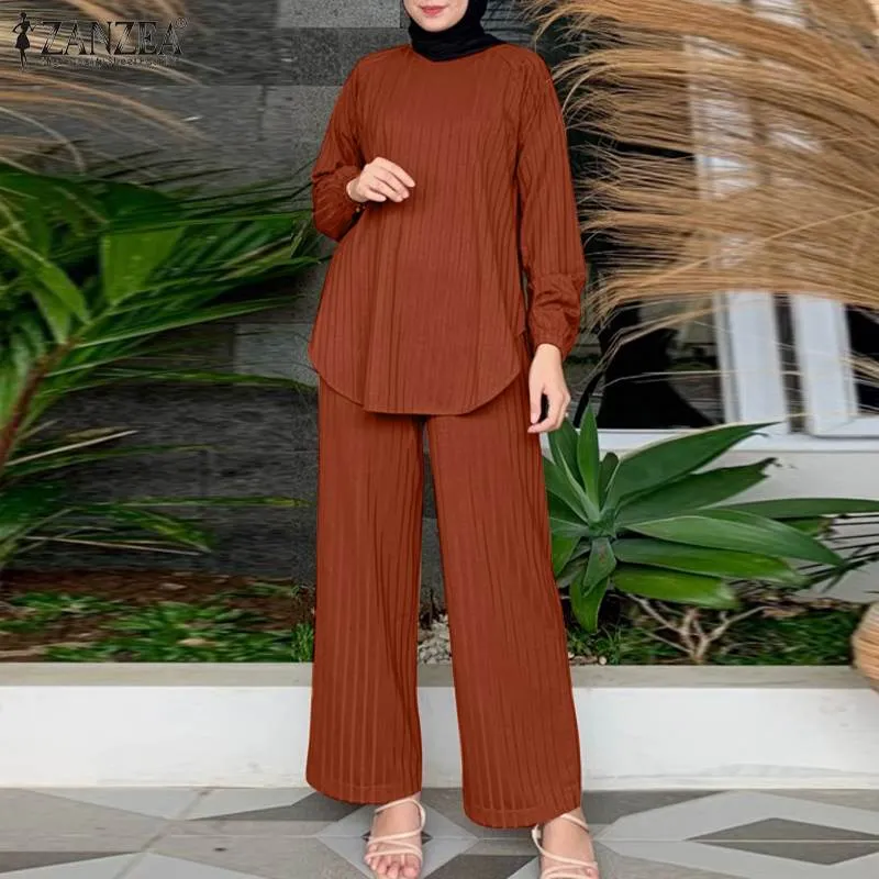 ZANZEA Muslim Sets: Breathable Modest Islamic Matching Outfits for ...