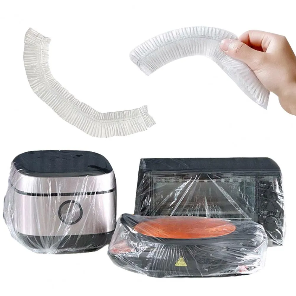 30-Piece Transparent PE Dust Covers for Kitchen Appliances | Microwave ...