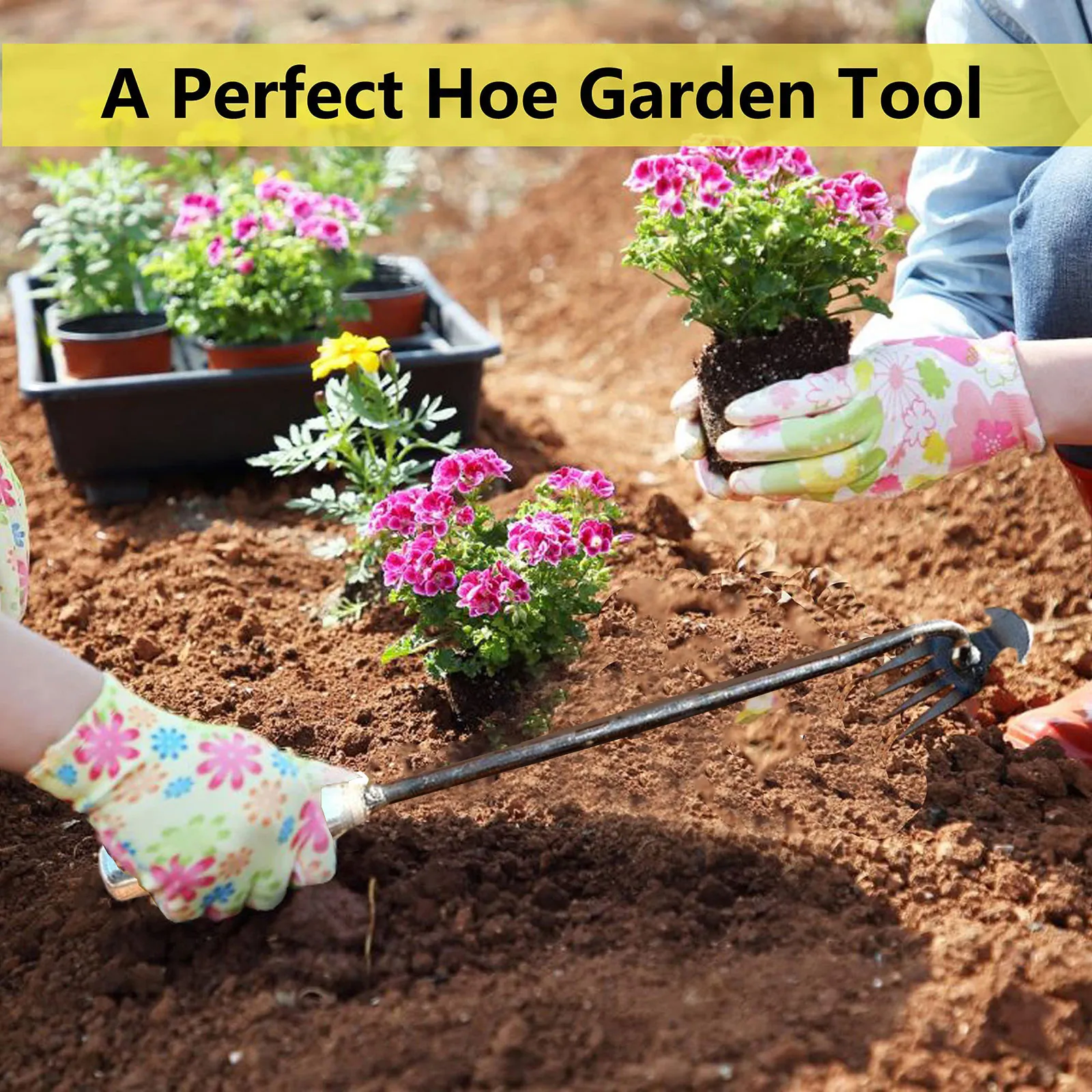 Pull Weeds Tool with 40 in Long Handle Stainless Steel Root Puller for ...