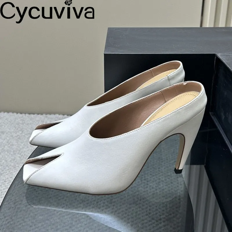 Cycuviva High Heel Sandals for Women, Open Toe Pointed Toe Stiletto ...