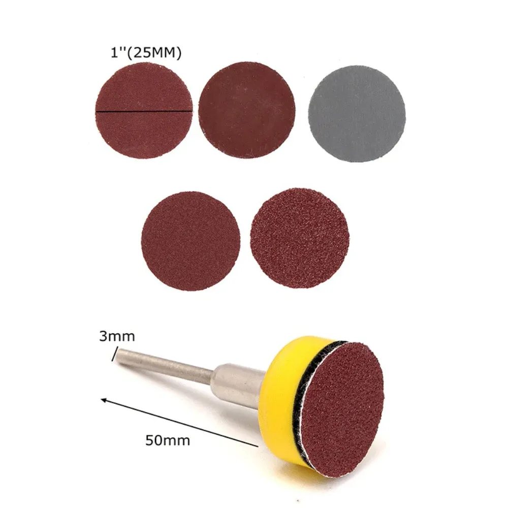 Sanding Discs 100pcs Mixed Grit Sanding Paper Set - 25mm Round Discs ...