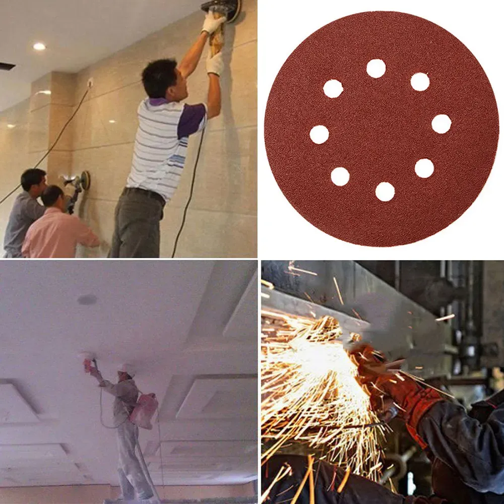 5 Inch Sanding Discs 8-Hole Round Surface Conditioning Discs 40-400 ...