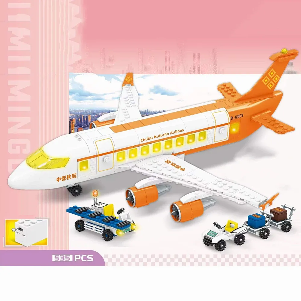 Architecture Toys City Plane Building Blocks, Creative DIY Assembly ...