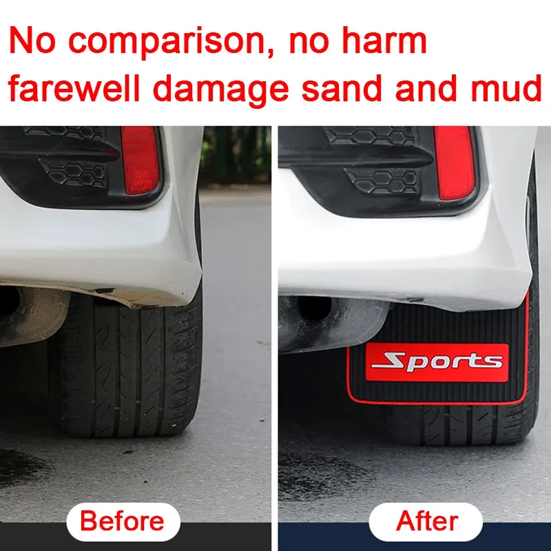 1/Universal Car Mudguards Front Rear Wheels Mud Flaps PP Splash Fender ...
