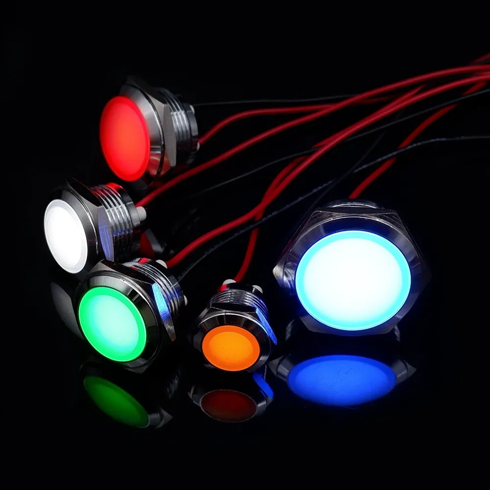 DHgate.com:Metal LED Signal Light, 1Pc Pilot Wire Indicator Lamp, 5V ...