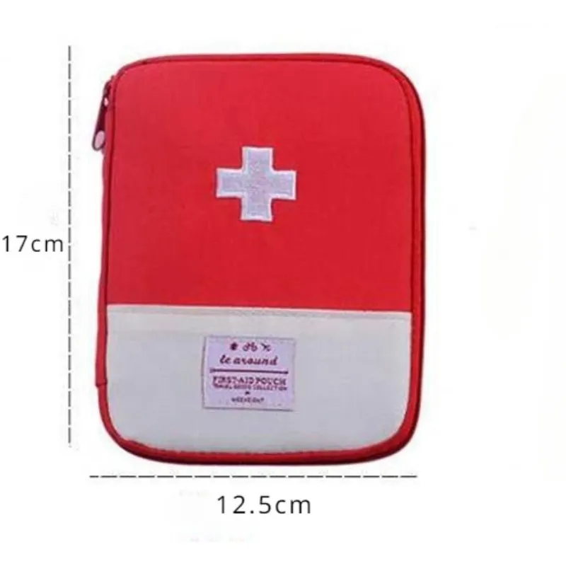 Travel Medicine Bag Compact First Aid Pouch, Portable Pill Case, Mini ...