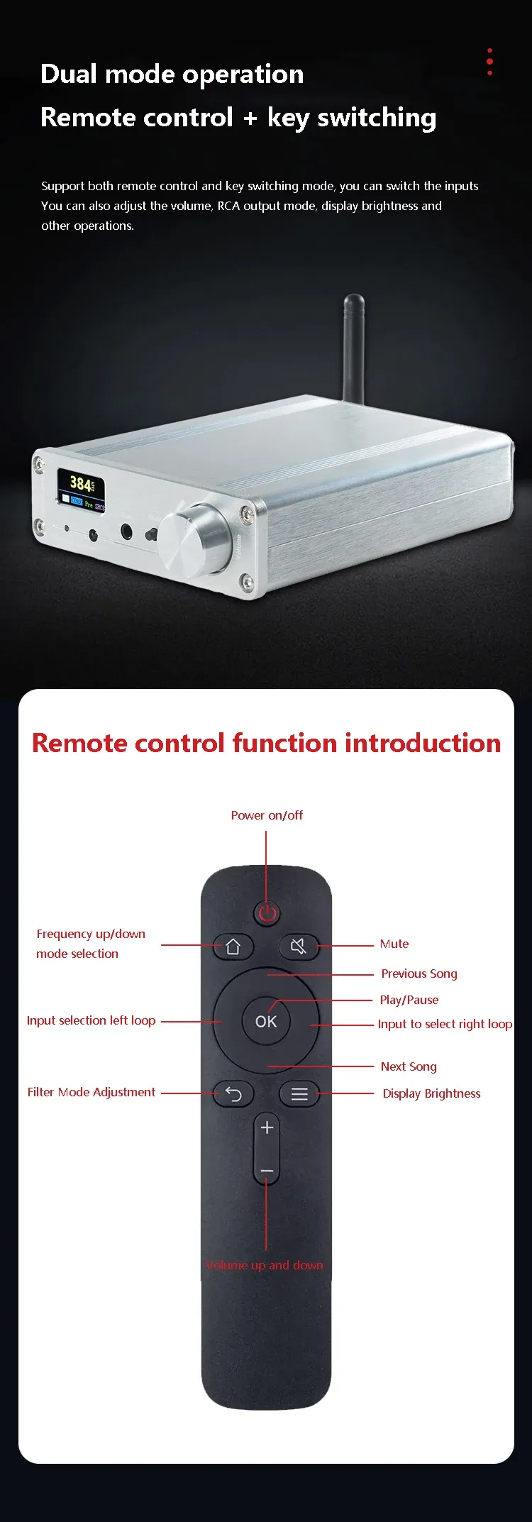 Hi-Fi Bluetooth 5.1 Audio Receiver: ES9038Q2M DAC, QCC5125 Chip, HD ...