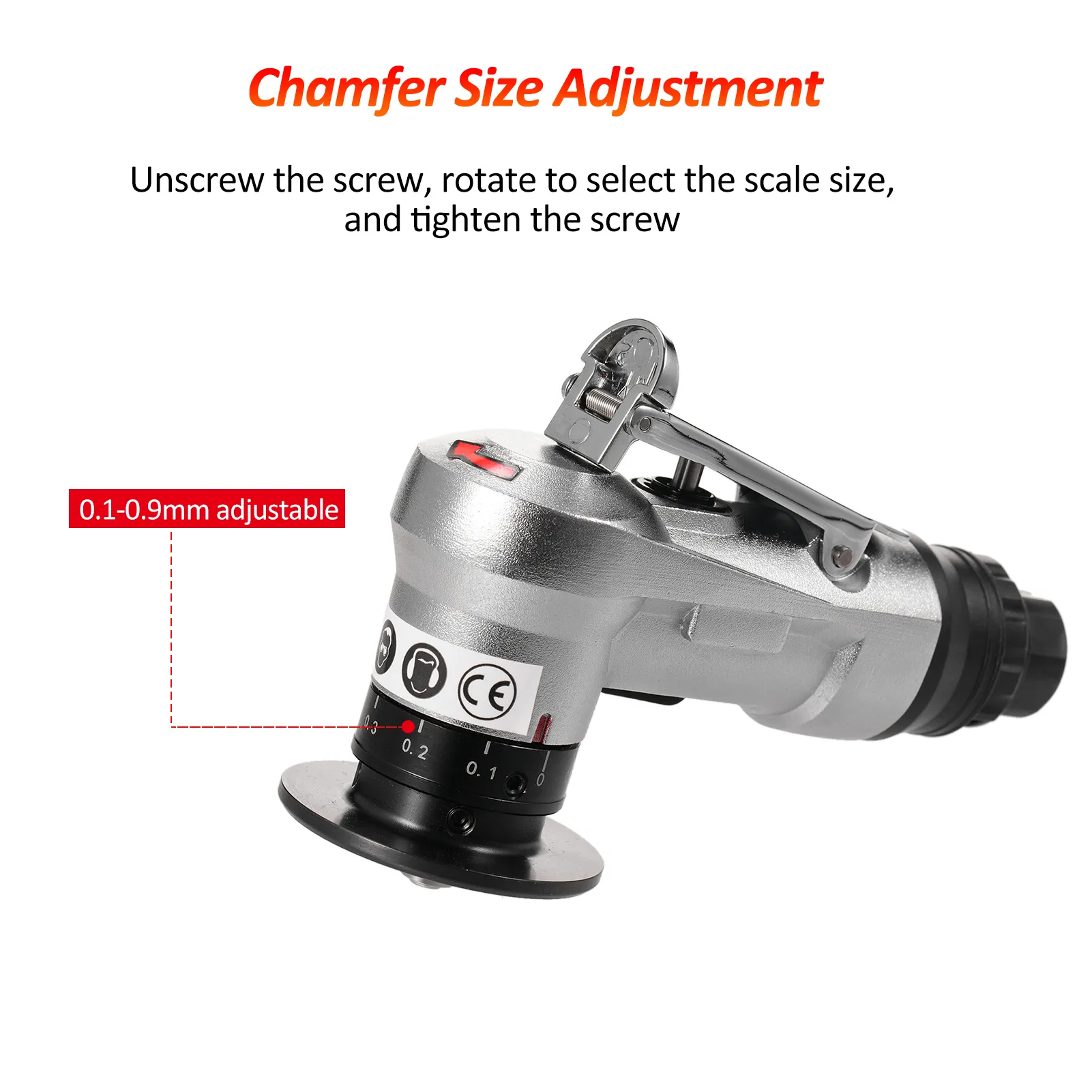 45° Pneumatic Mini Chamfering Machine for Deburring, Beveling, and ...