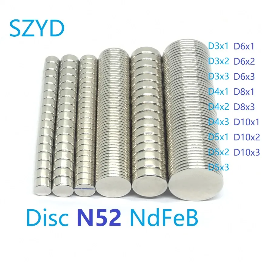 Small Neodymium Magnets: Strong Disc Magnets, N52 Rare Earth Permanent ...