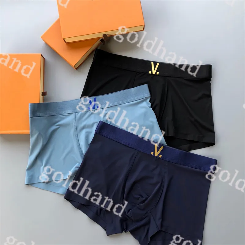 Mens Boxer Short Designer Letter Printed Modal Underwear Soft ...