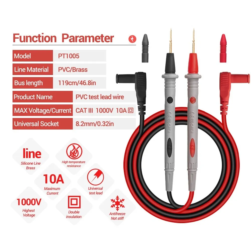 Universal Digital Multimeter Test Leads 1000V 10A... From Ddmyjan, $28. ...