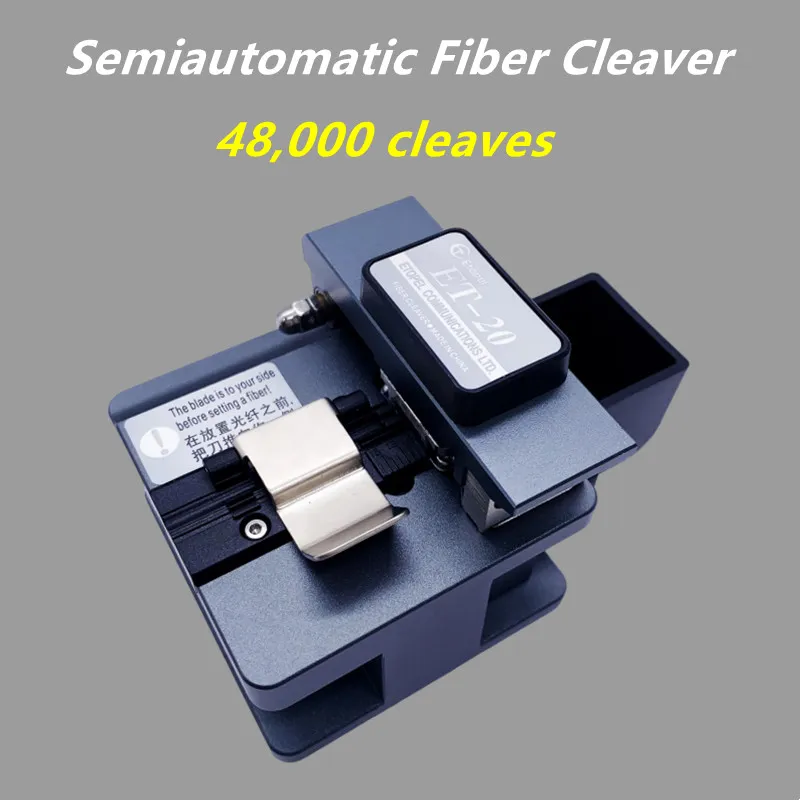 Semi Auto FTTH Fiber Optic Cleaver Machine Up To 48K Cleaves For ...