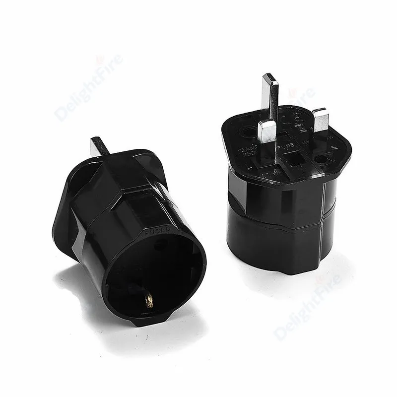 UK Plug Socket 250V 13A Power Adapter European To UK 3 Pin Travel ...