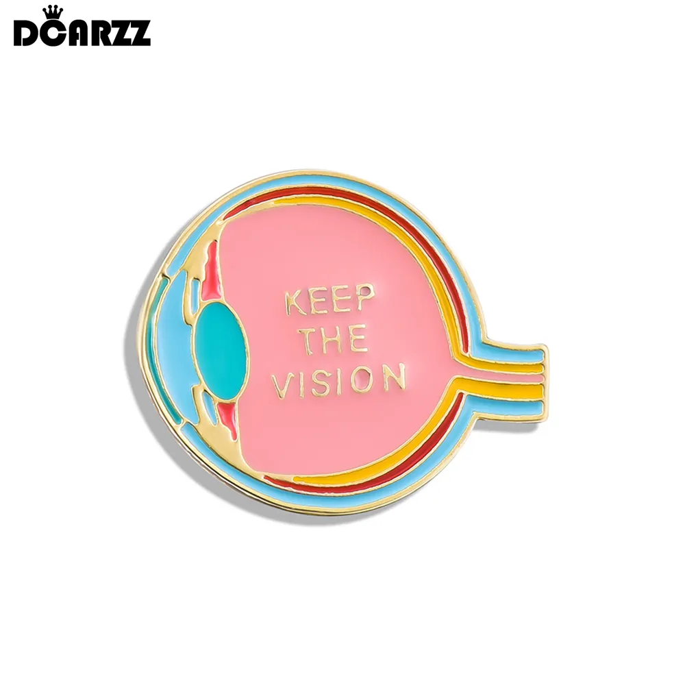 DCARZZ Medical Ophthalmology Eye Anatomy Enamel Brooch Pin for ...