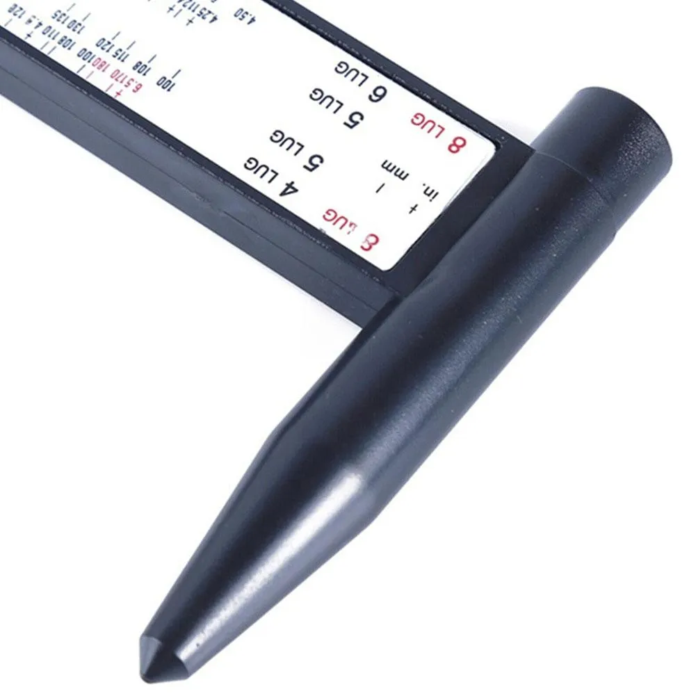 DHgate.com:8-Hole PCD Measuring Tool - Black Plastic Pitch Ruler for ...