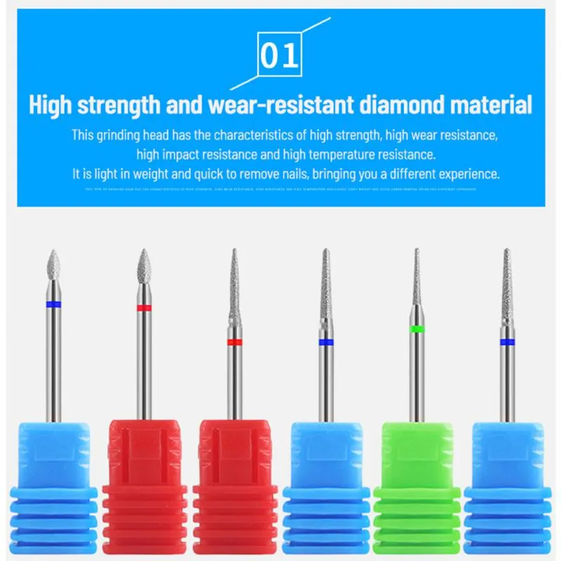 Tungsten Carbide Nail Drill Bits: Flame Shape Sander Tips for Gel ...