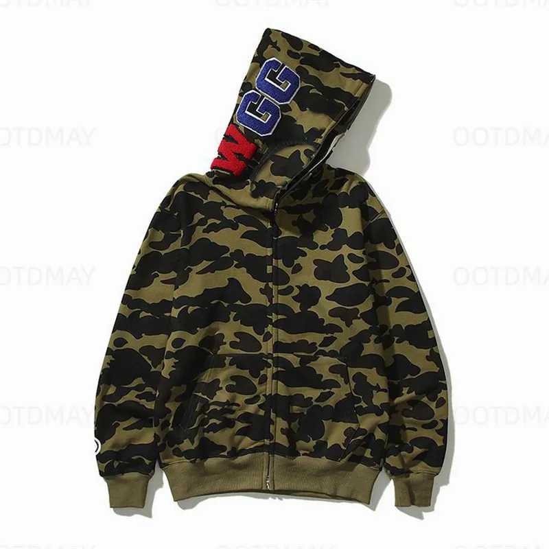 Designer Grey Graphic Crewneck Shark Hoodie For Men And Women Cool ...