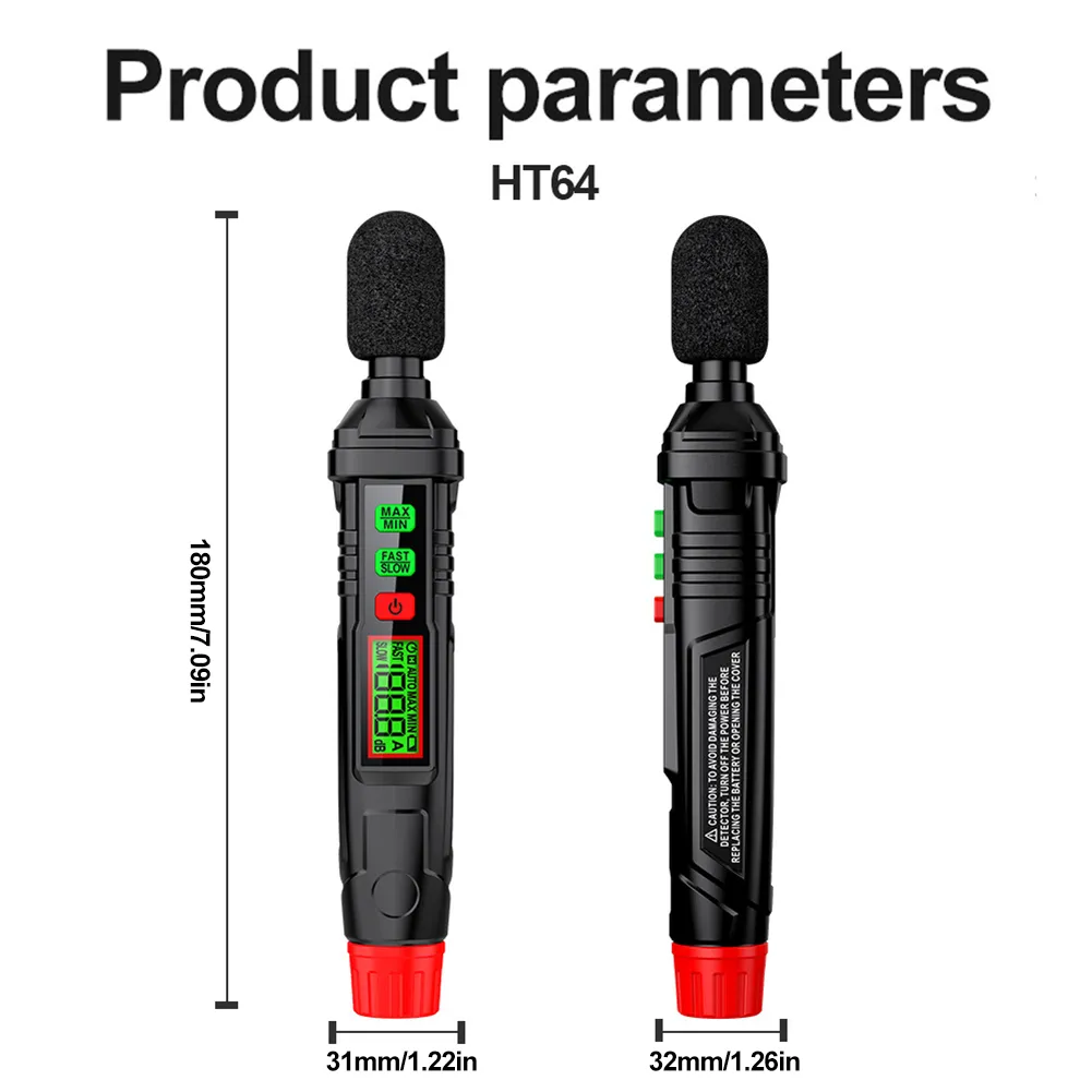 DHgate.com:Portable Sound Level Meter, HT64 Digital Noise Tester, 30 ...