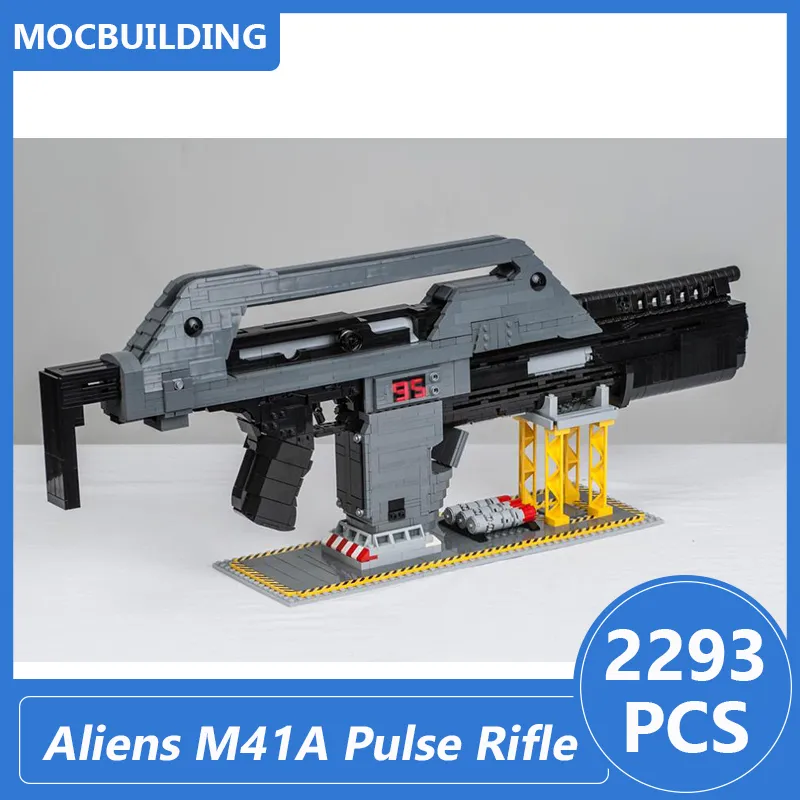 Aliens M41A Pulse 1:1 Scale Moc Building Blocks Space Diy Assemble ...